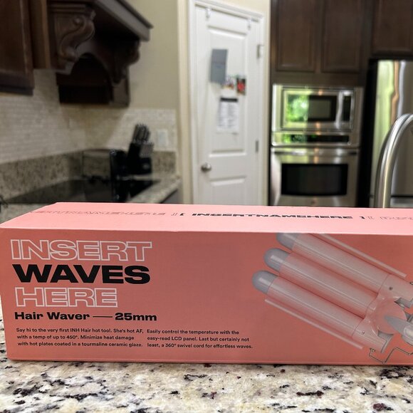 Insert Name Here | Hair | Inh Insert Waves Here Hair Waver 25mm Triple Barrel Tourmaline Pink ...